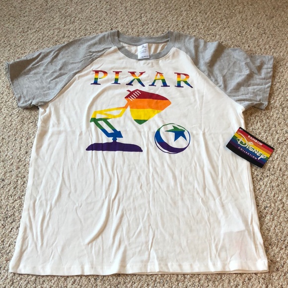Disney | Shirts | Disney Pixar Rainbow Collection Lamp Pixar Ball ...